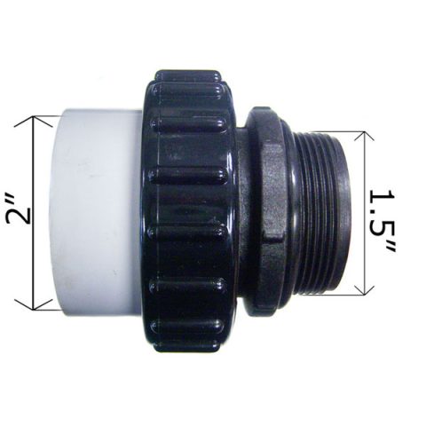 21063-160-000 CMP 1.5 in. MIP x 2 in. PVC Hi-Temp Union – PoolAqua.com