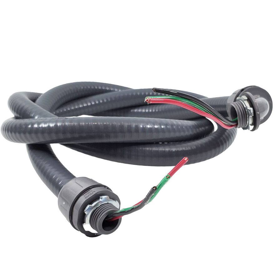 10ft Flexible Conduit Whip Kit 3 Wire 1/2in Liquid Tight – PoolAqua.com