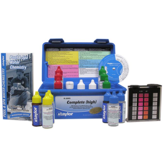 K-2005 Taylor Testing Kit Complete Pool and Spa Test Kit, Alkalinity ...